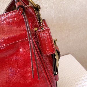 Coach | Bags | New Vintage Coach Red Patent Leather Zoe Bag | Poshmark